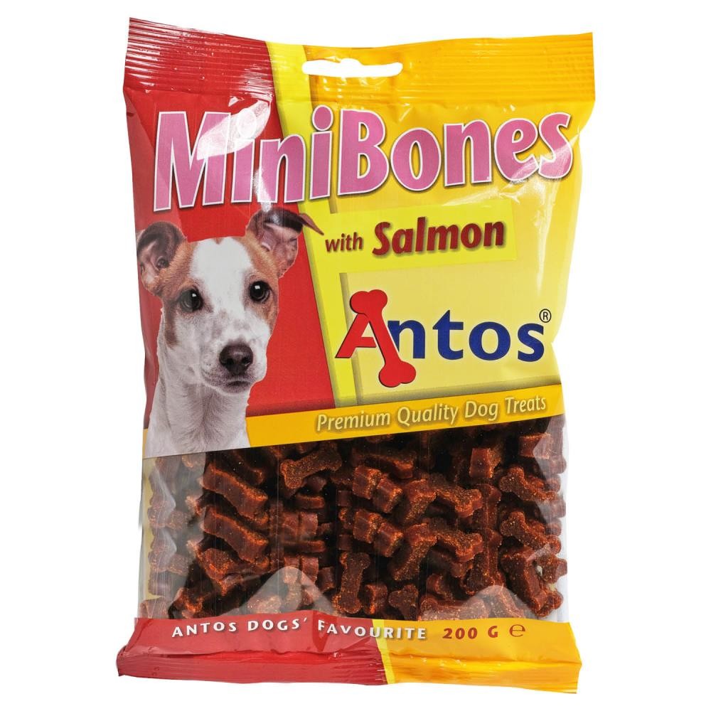Antos Mini Bones Salmon 200 g – PetHouse.fi